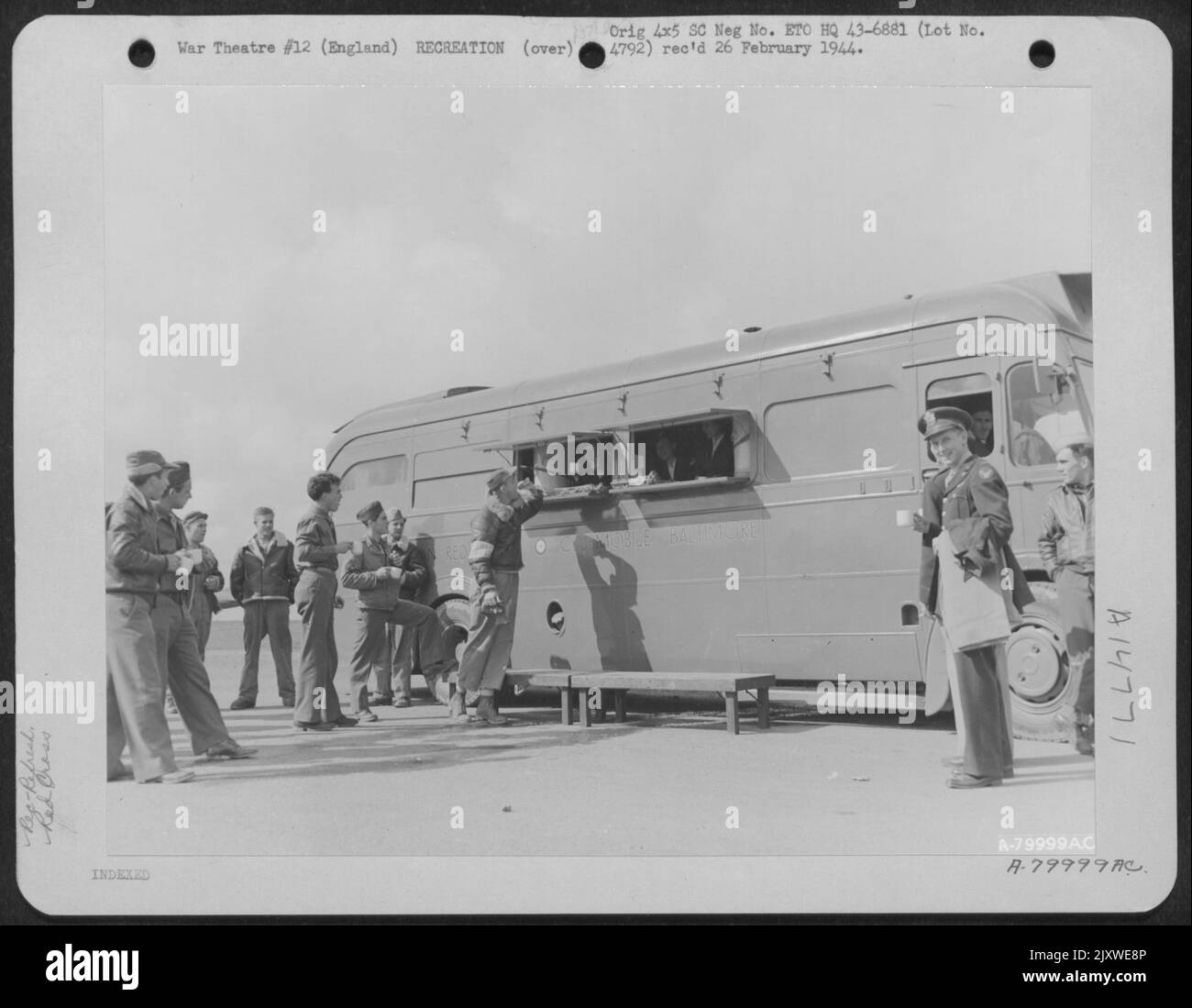 Airmen Stationed In England Enjoy Coffee And Doughnuts From The Red ...