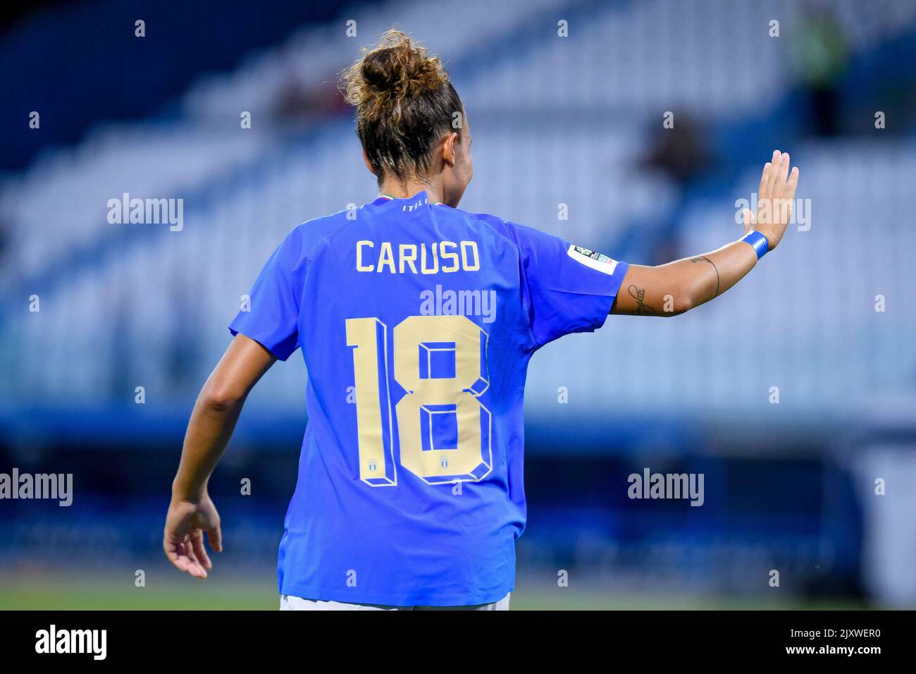 Ferrara, Italy. 06th Sep, 2022. Italy's Arianna Caruso apologise during ...