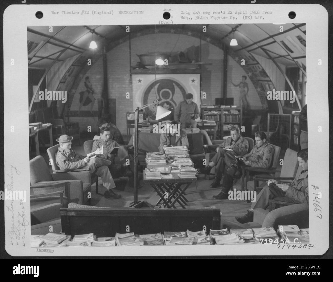 Several Members Of The 364Th Fighter Group, 67Th Fighter Wing, Relax ...