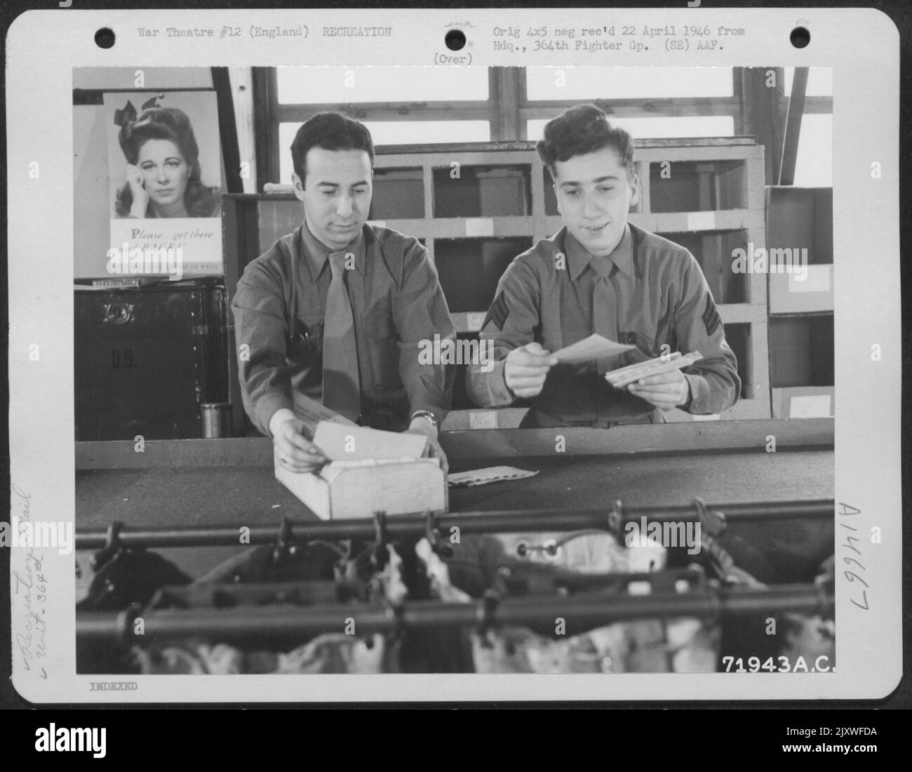 Mail Clerks Sort The Incoming And Out-Going Mail In The Post Office Of ...