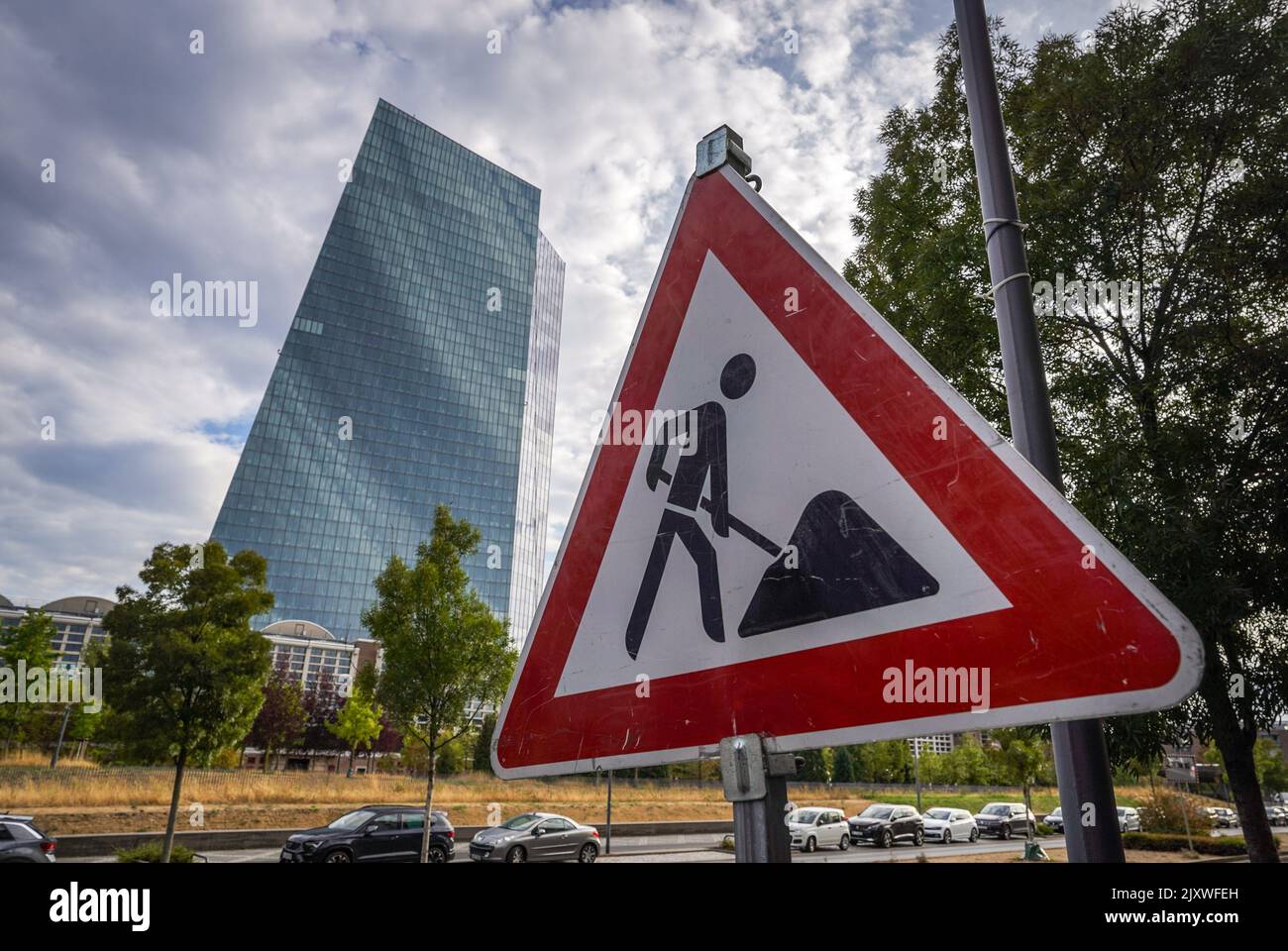 07 September 2022, Hessen, Frankfurt/Main: The European Central Bank ...