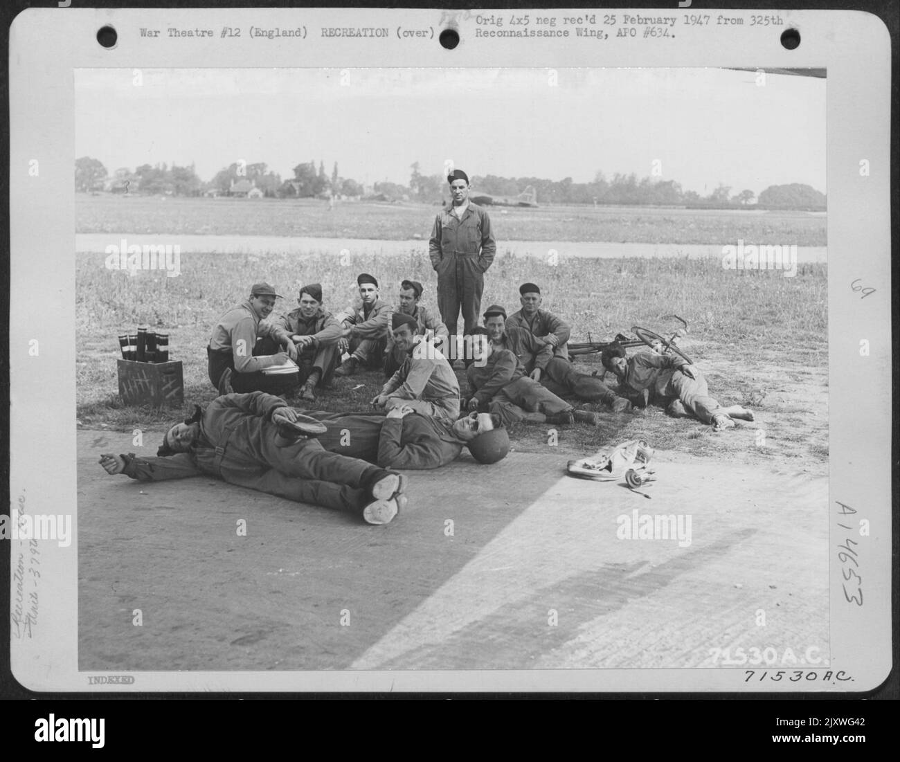 Combat Crew Of The 379Th Bomb Group Relaxes At Their 8Th Air Force Base ...