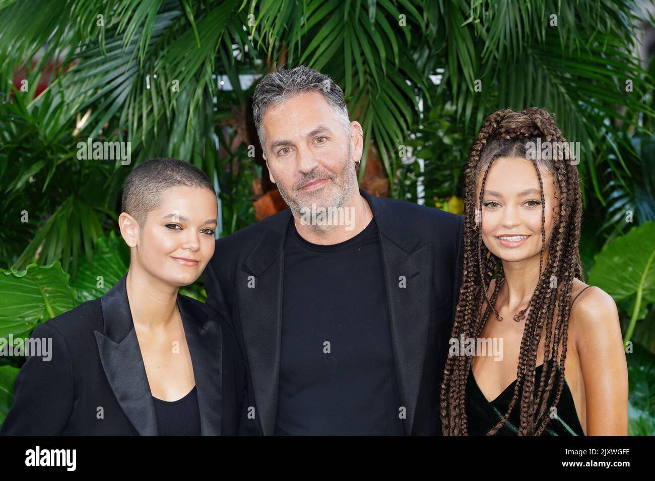 (Left to right) Nico Parker, Ol Parker and Ripley Parker attend the ...