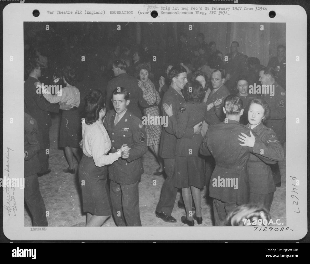Enlisted Men And Their Partners 'Swing Out' At A Dance Of The 379Th ...