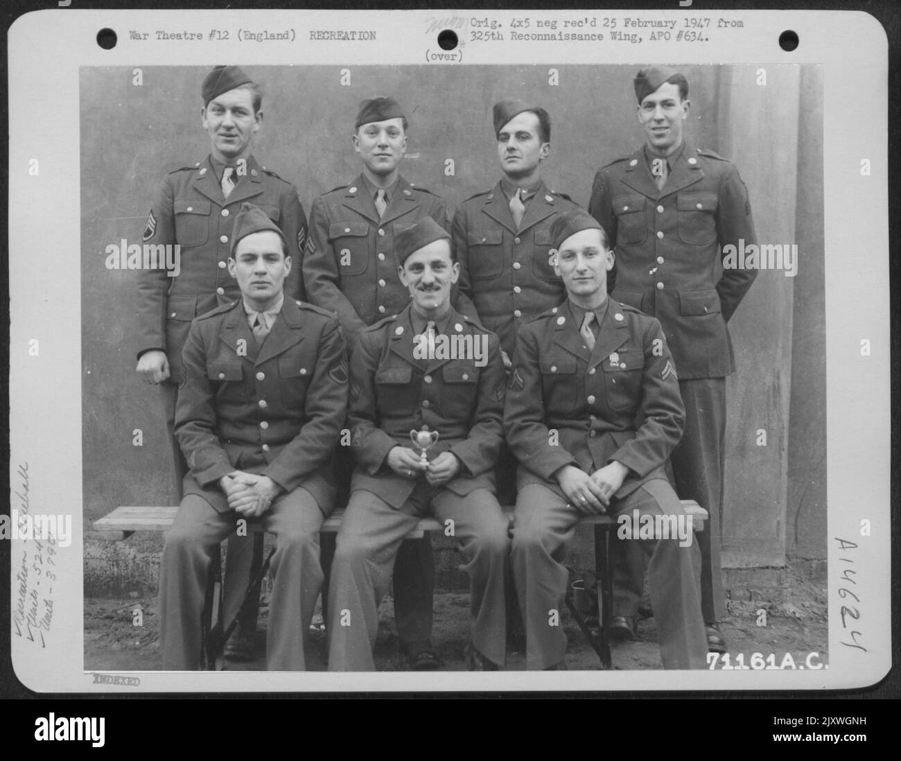 Ball Team Of The 524Th Bomb Squadron, 379Th Bomb Group Stationed At 8Th ...