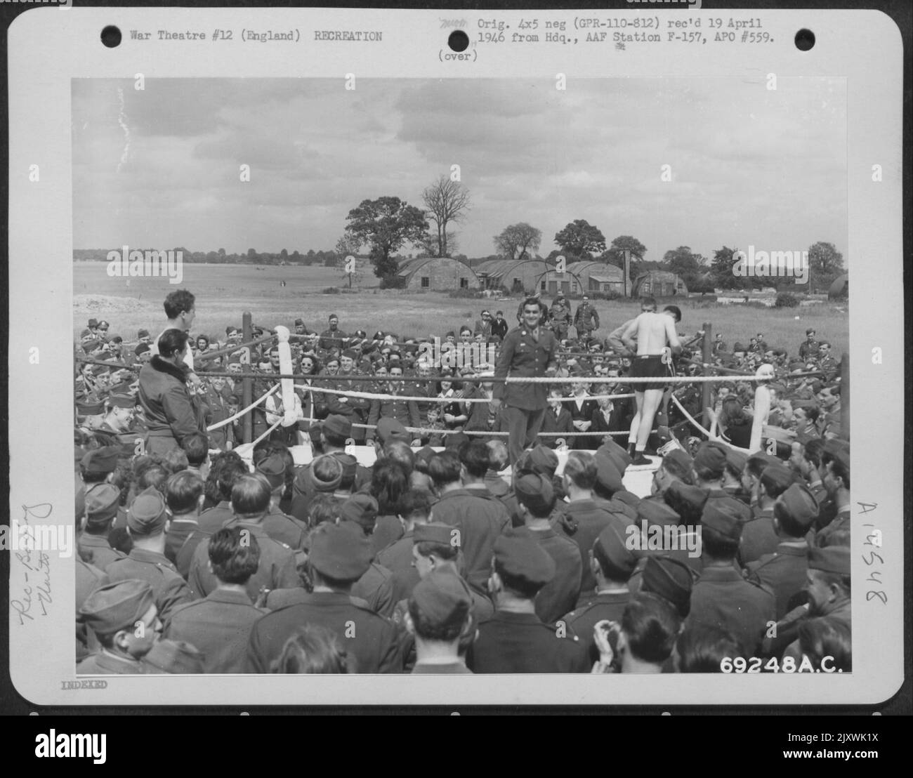 A Boxing Match Was One Of The Many Attractions Featured On 9 June 1945 ...