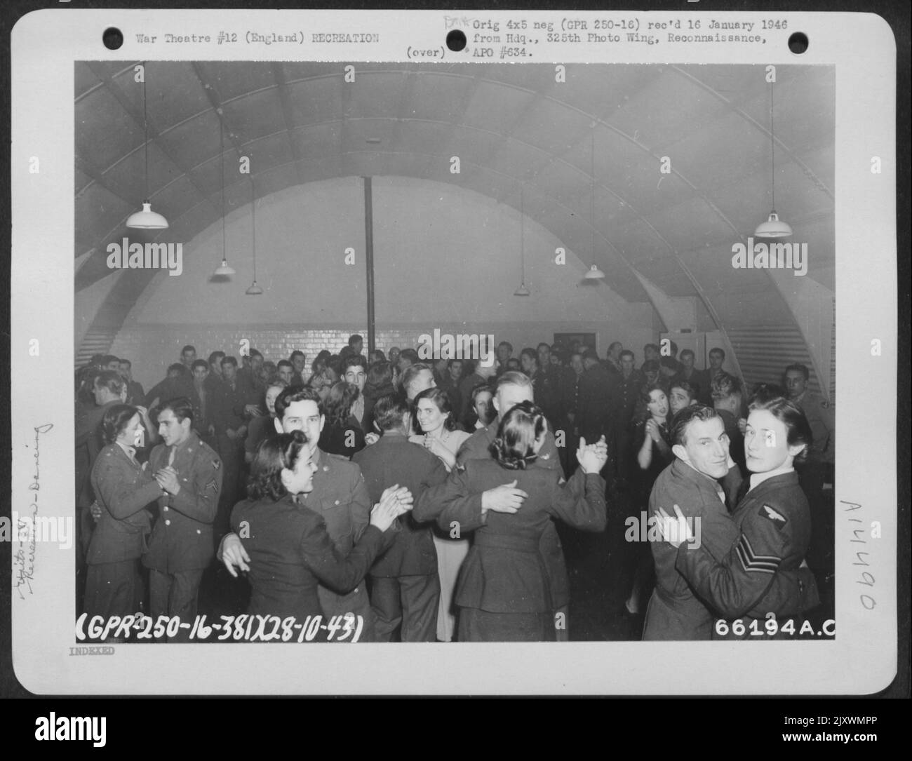 Enlisted Men'S Dance Of The 381St Bomb Group At 8Th Aaf Station 167 In ...