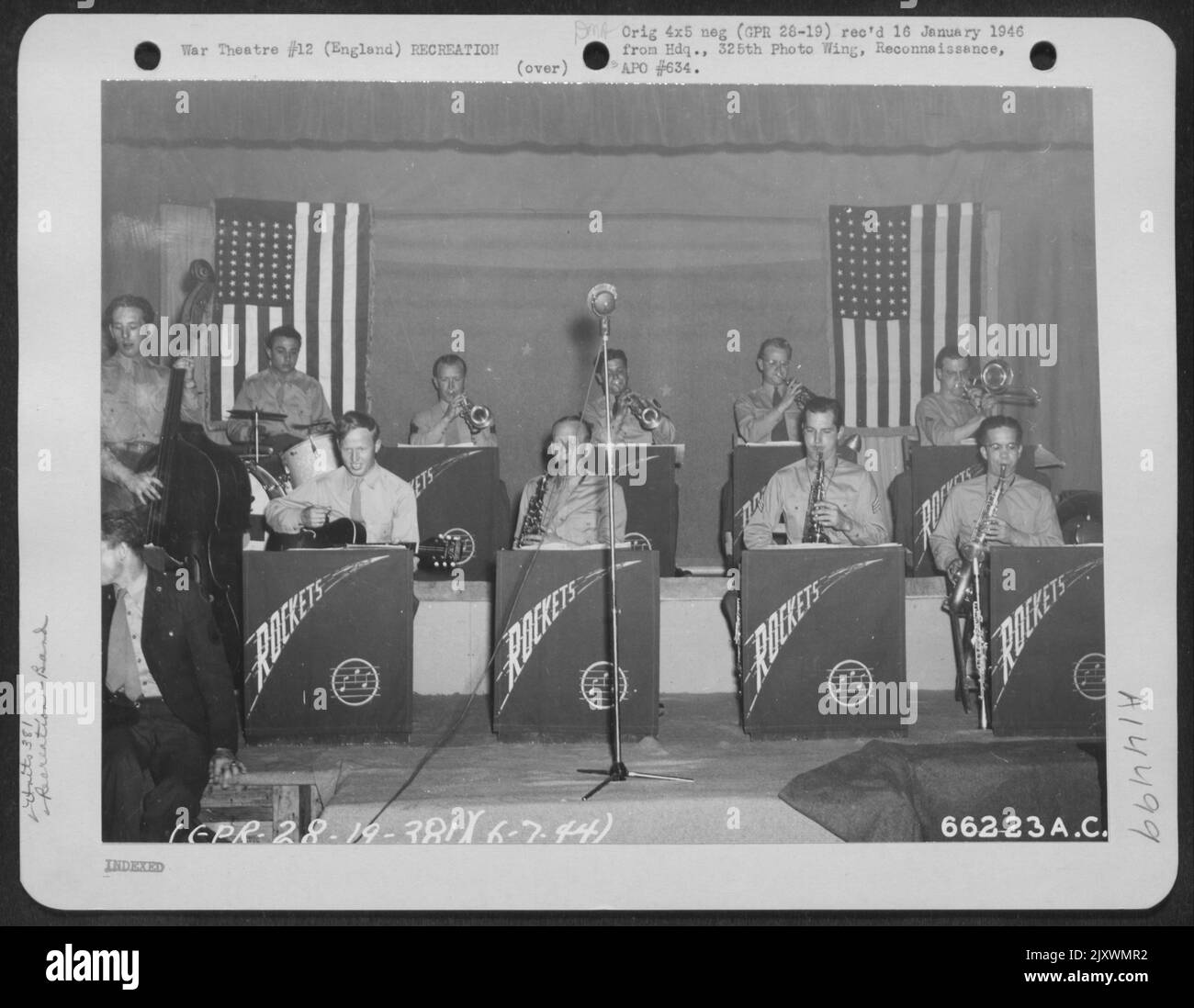 The 'Rockets' The Base Band, Plays For The 381St Bomb Group Enlisted ...