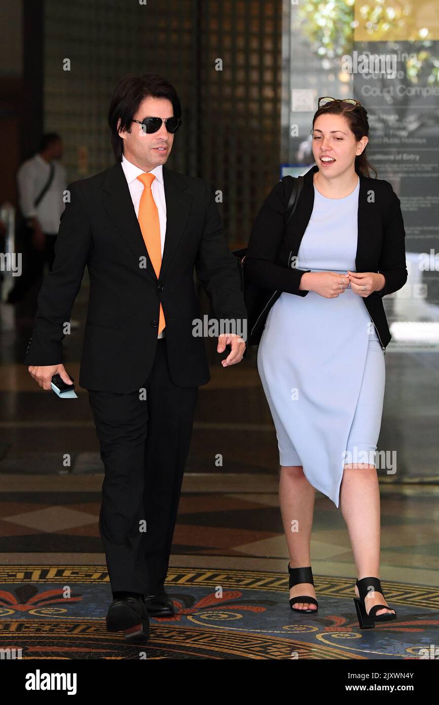 Fadi Ibrahim leaves the Downing Centre court in Sydney, Friday, January 25, 2019. (AAP Image ...