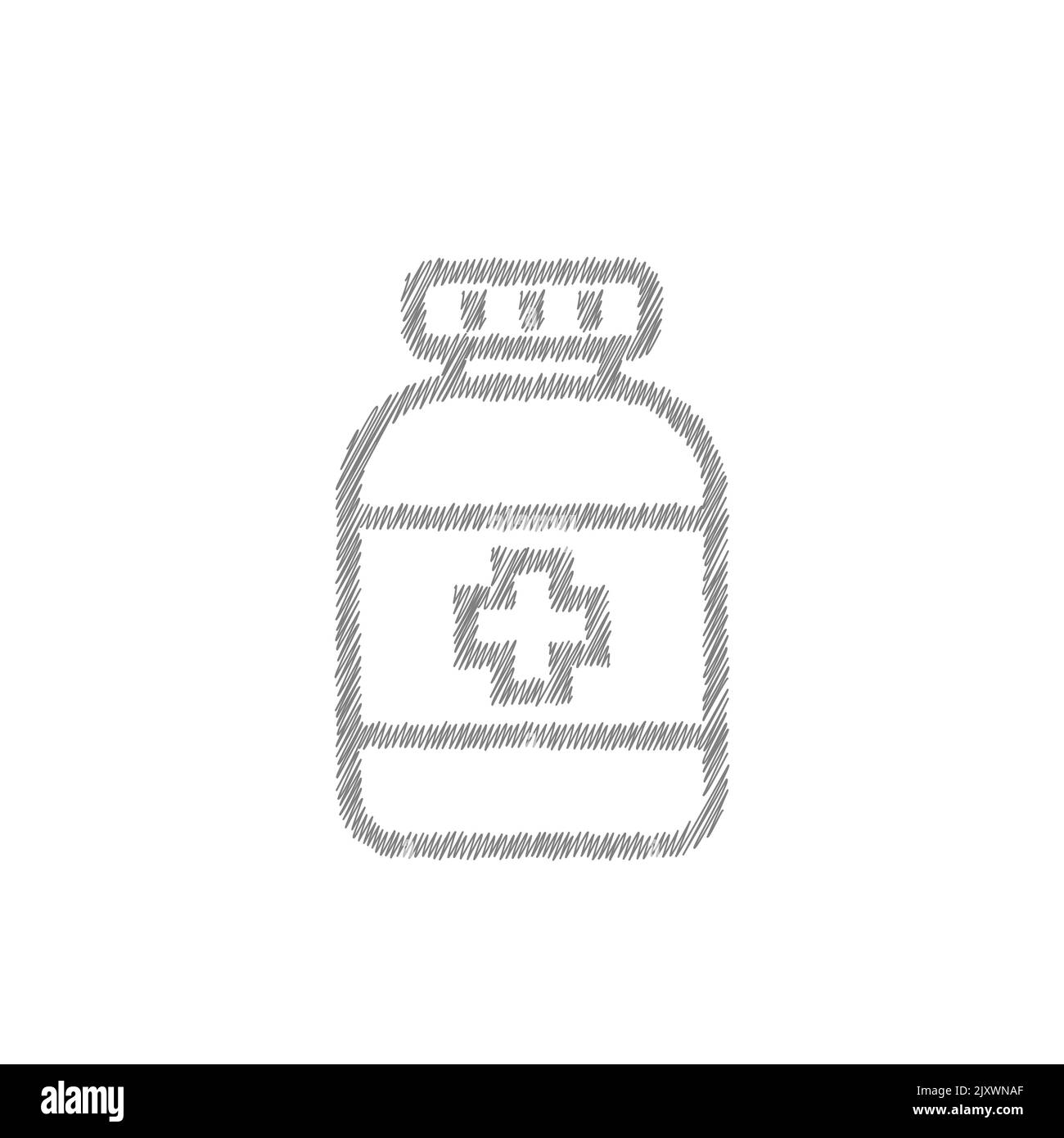 Washing machine grey sketch vector icon. Symbol for web design or ...