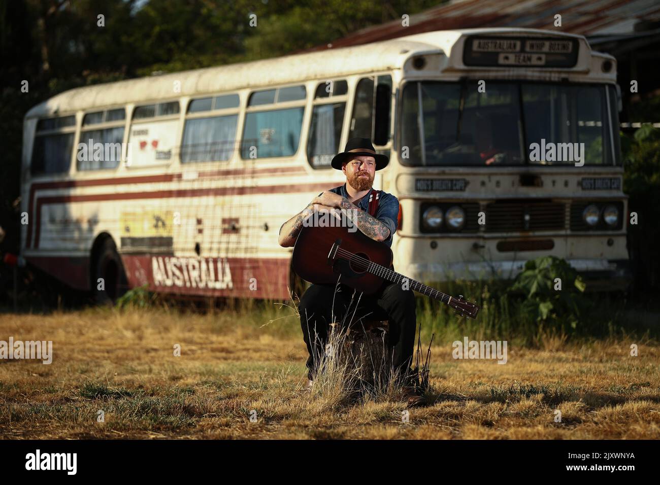 Andrew Swift poses during the 47th Tamworth Country Music Festival in ...