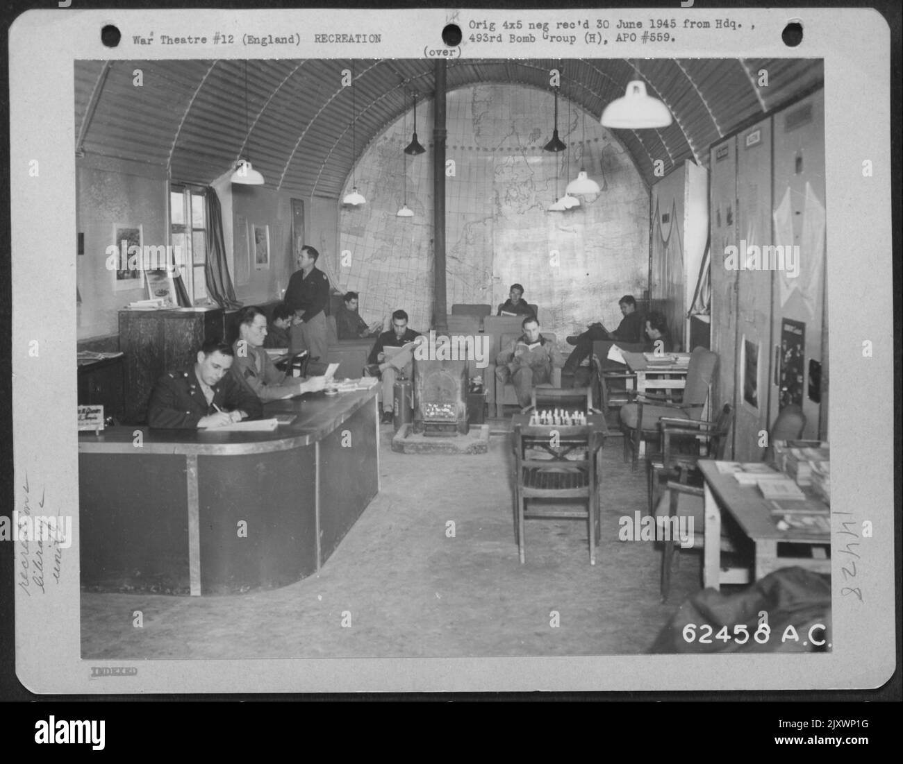 Library For Combat Crews Of The 493Rd Bomb Group. England, 6 November ...