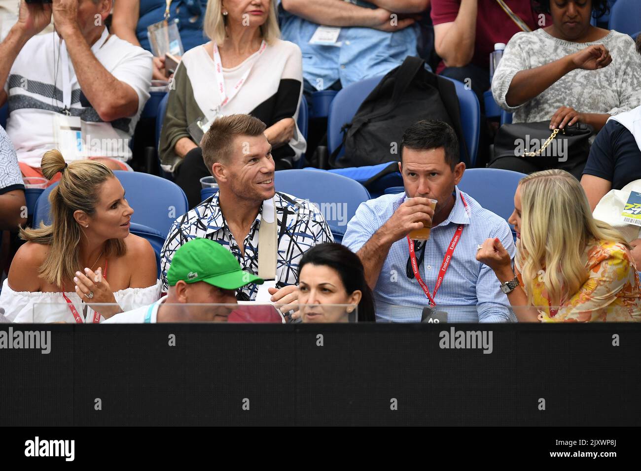 (L-R) Australian former professional ironwoman Candice Warner ...