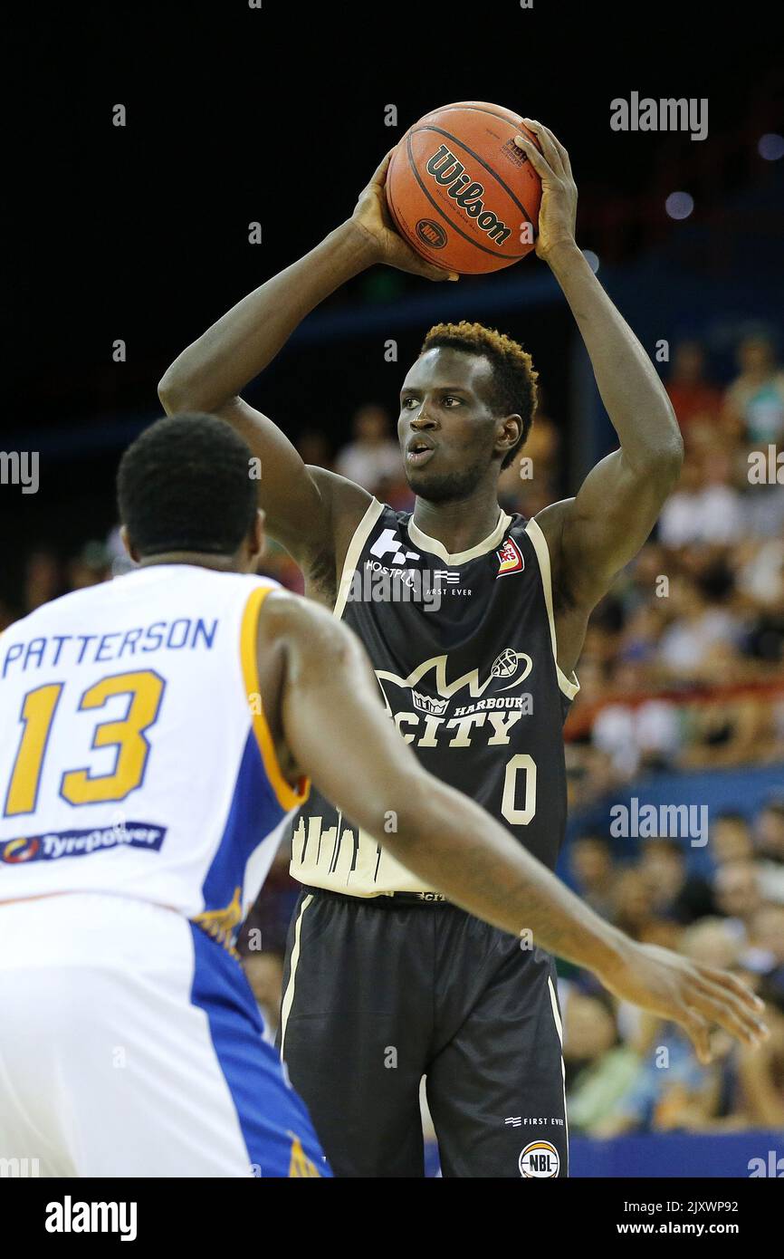 Deng Deng of the Kings in action during the Round 15 NBL match between ...