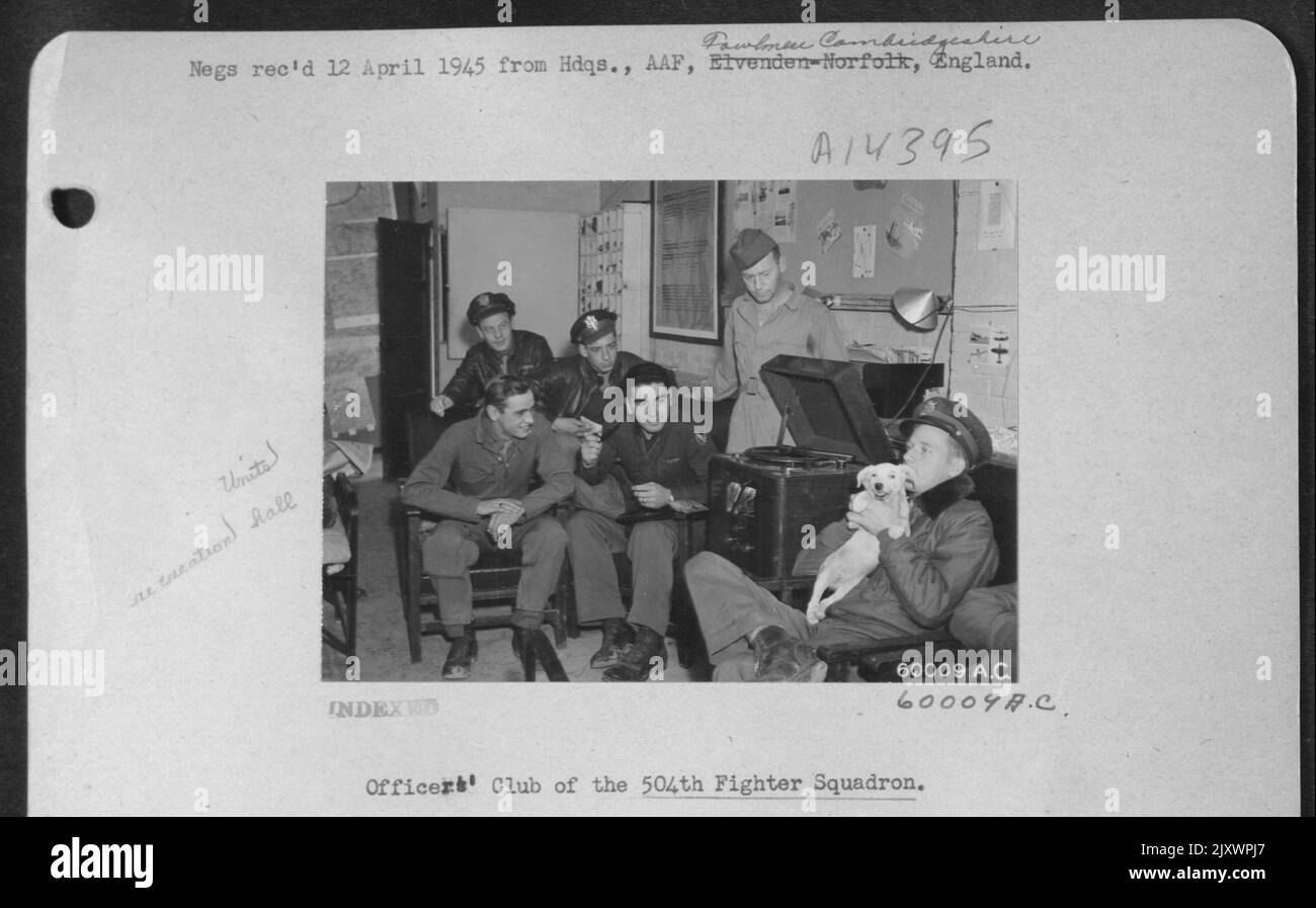 Officers' Club Of The 504Th Fighter Squadron Stock Photo - Alamy