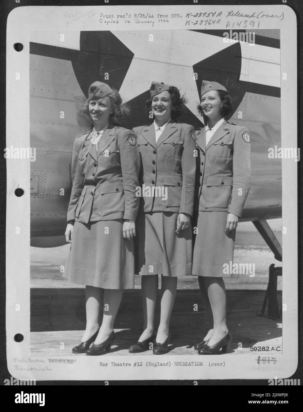 Typical Of The Thousands Of Red Cross Girls Overseas Are These 3 Comely ...