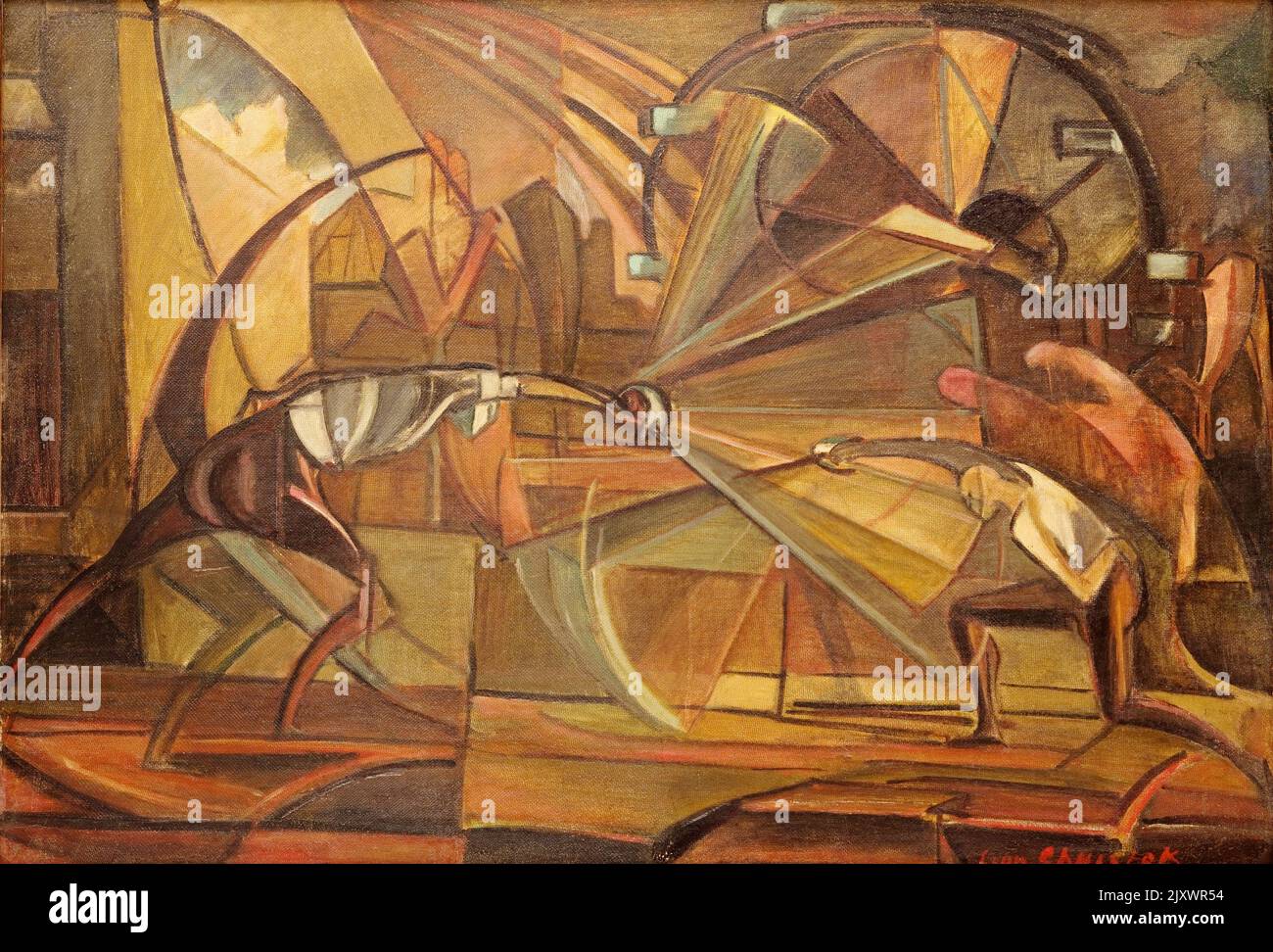 Leon Chwistek - Fencing - 1919 Stock Photo - Alamy