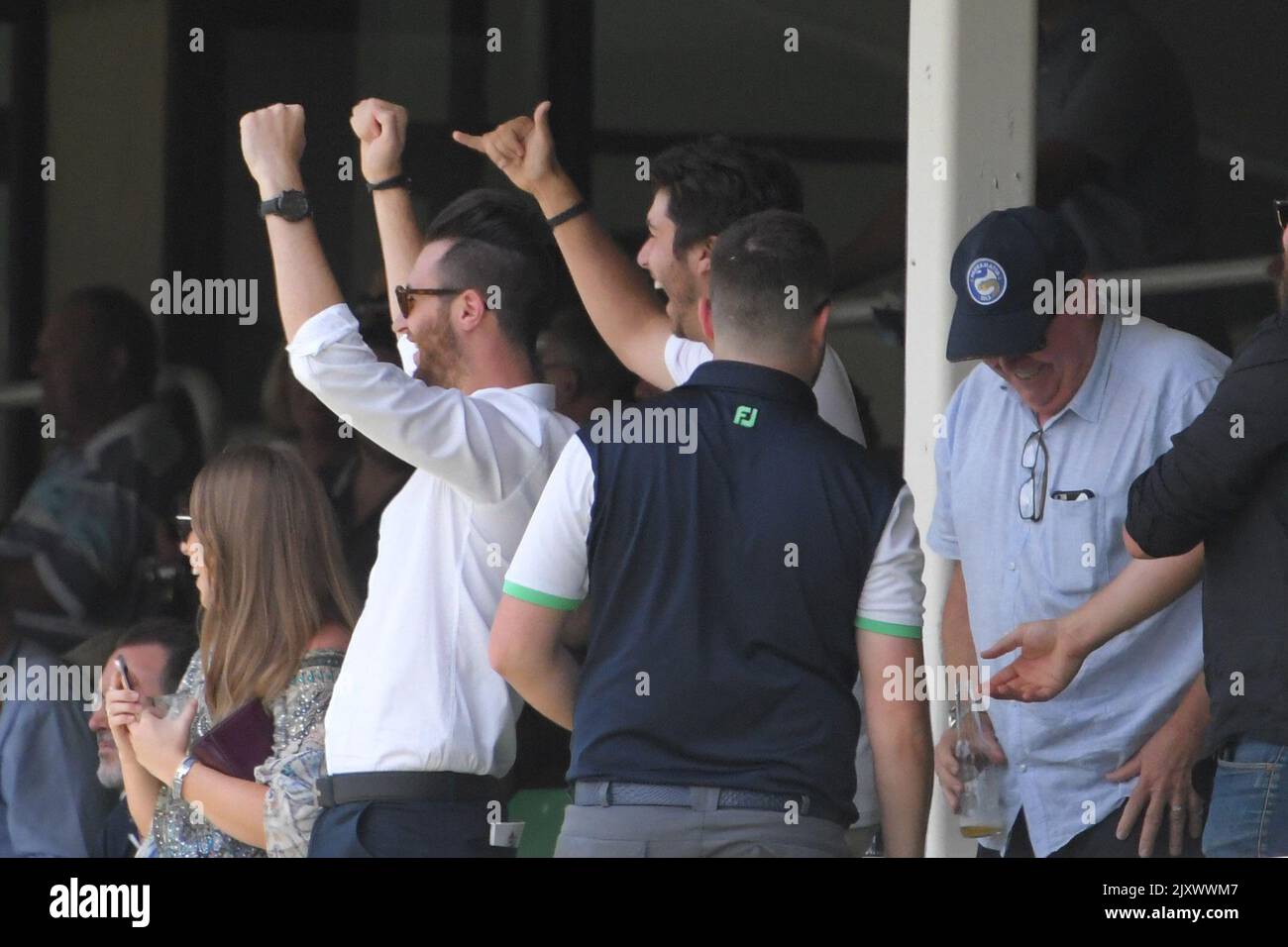 Crown celebrate after Lashes wins race 1, the Events By ATC Plate ...