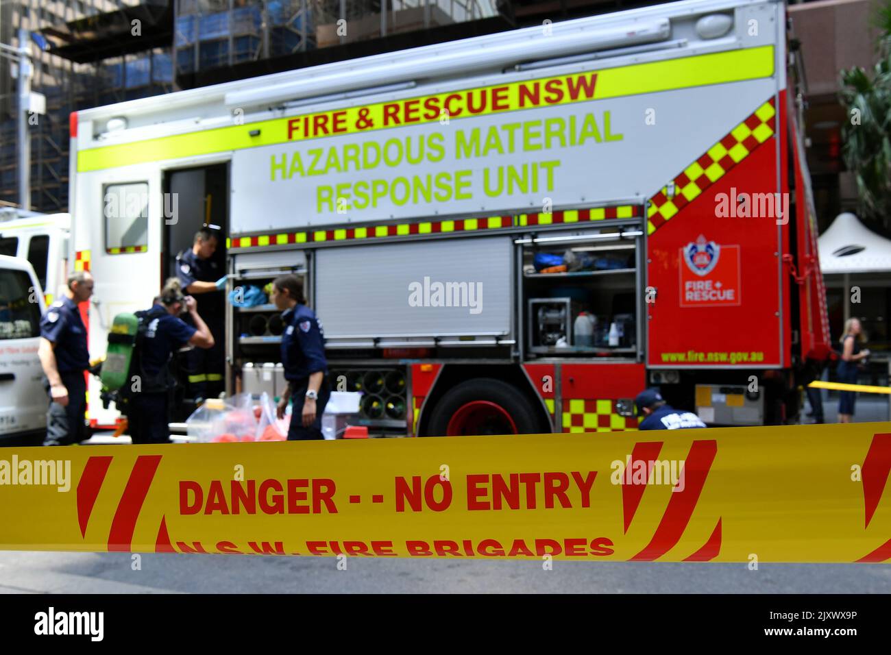 A generic image of NSW Fire and Rescue signage seen outside 52 Martin ...