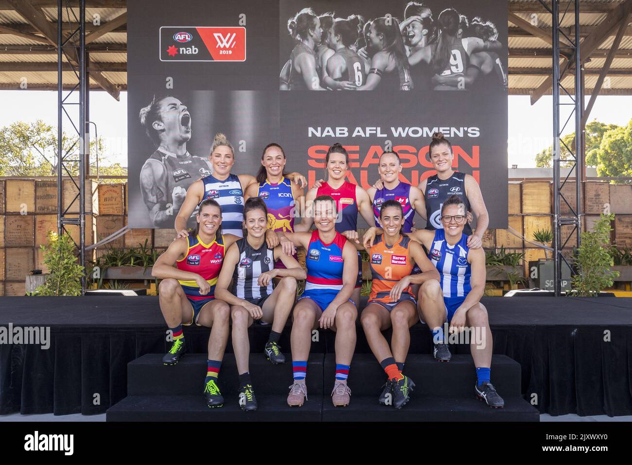 (L-R back row) Melissa Hickey, Leah Kaslar, Elise O'Dea, Kara Donnellan ...