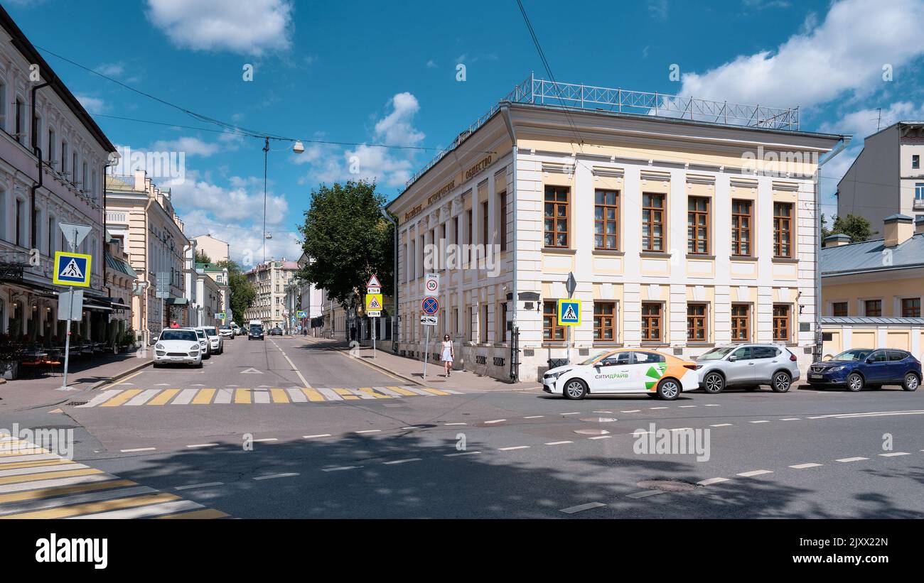 View of Podsosensky Lane and the city estate of the 18th-19th century ...