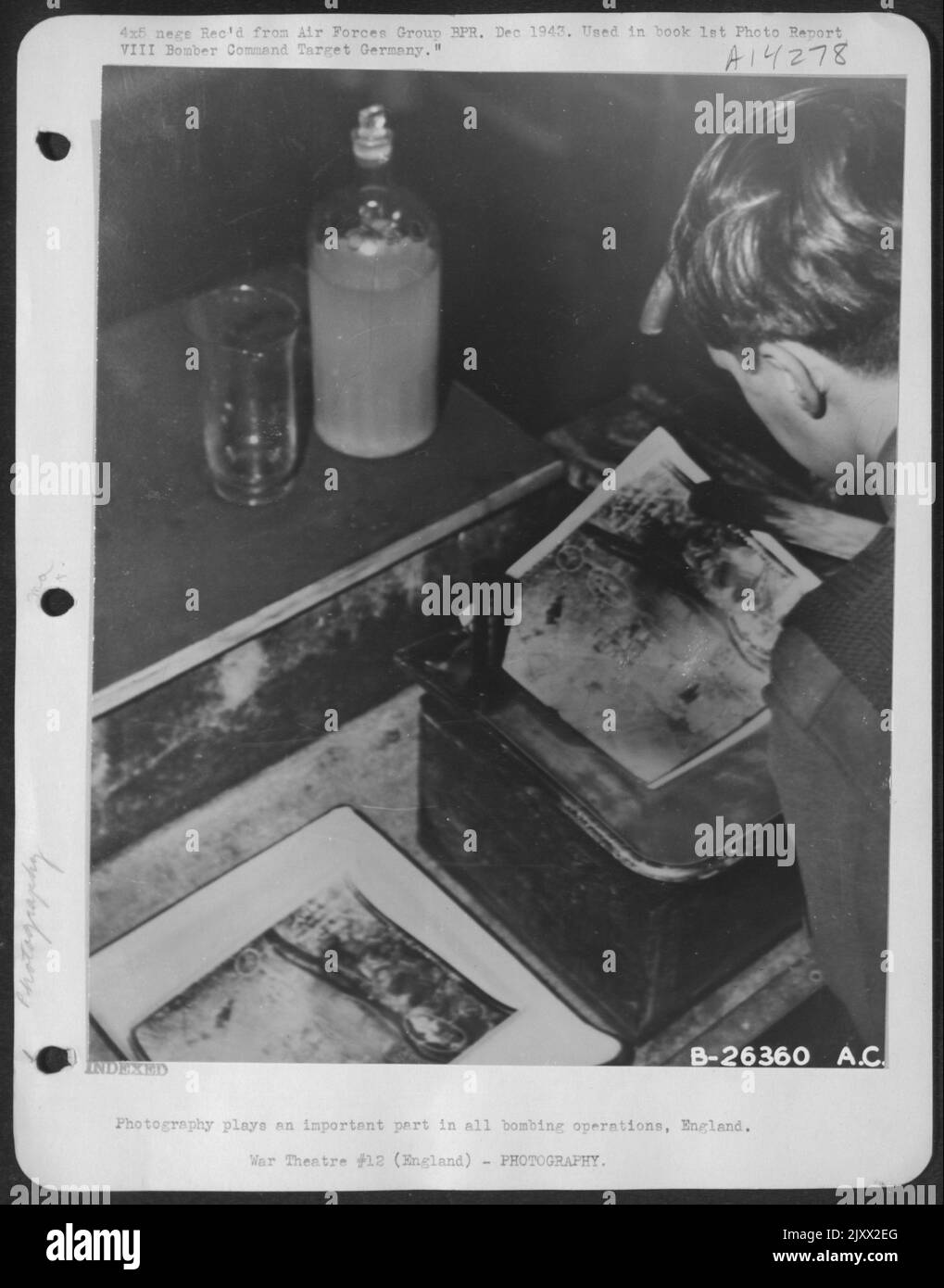 Photography plays an important part in all bombing operations, England ...