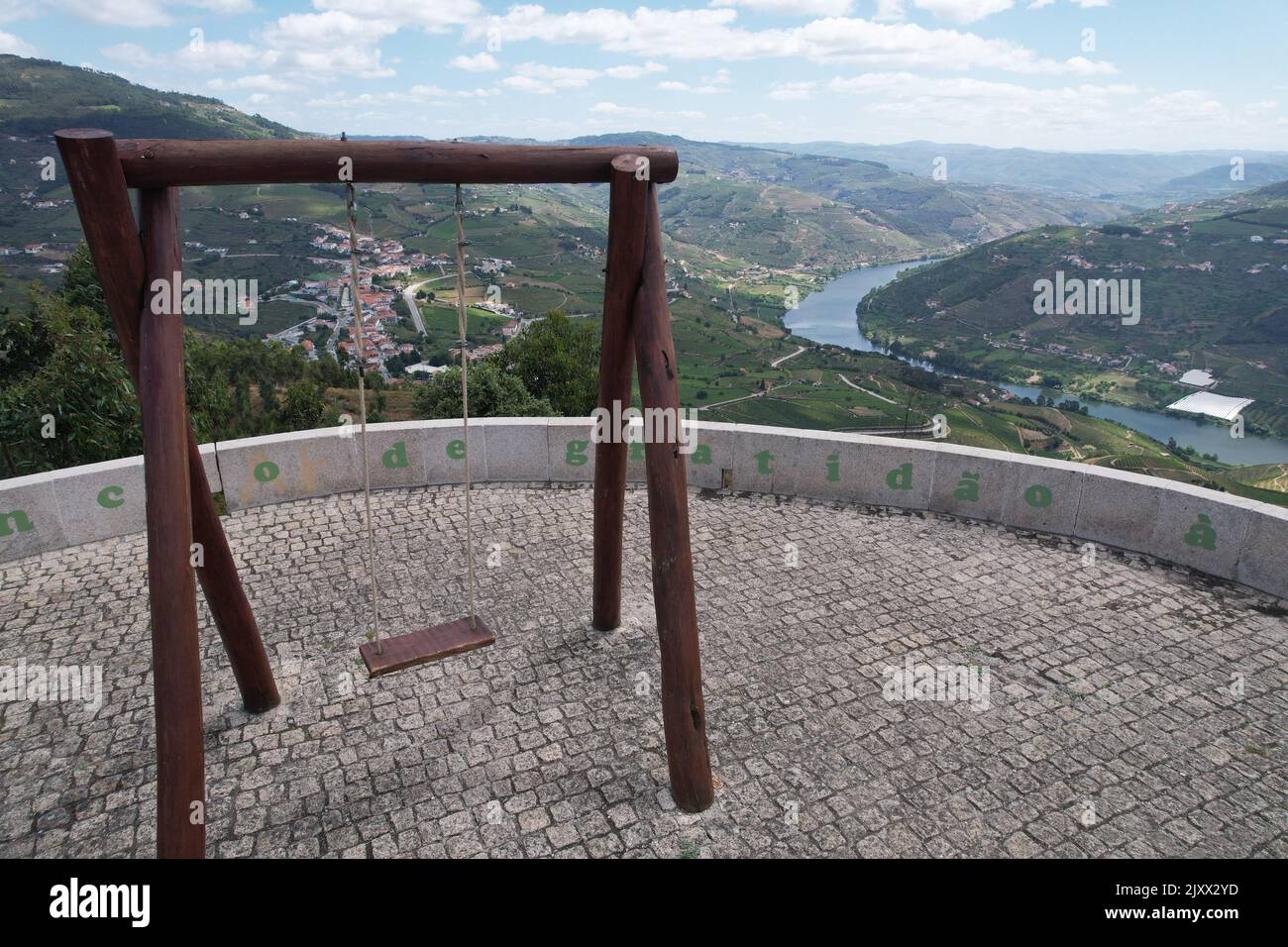Aerial view in Douro, Portugal Stock Photo - Alamy