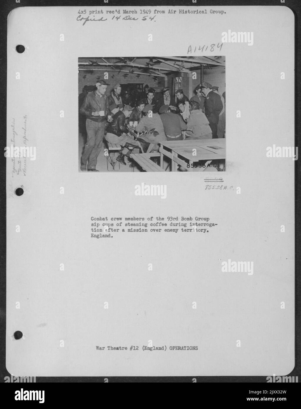 Combat Crews Of The 93Rd Bomb Group Sip Cups Of Steaming Coffee During ...