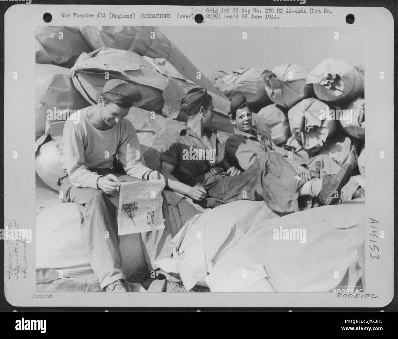 The Ground Crew Of A Fighter Group Based In England 'Sweat Out' The ...