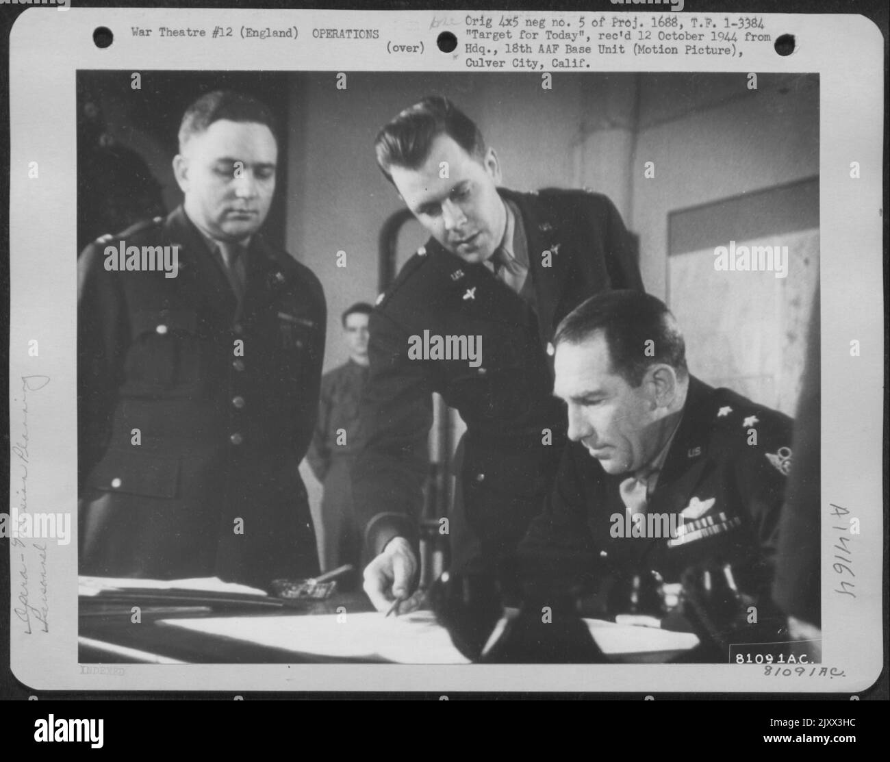 Major General Fred Anderson, Commanding General Of The 8Th Air Force In ...