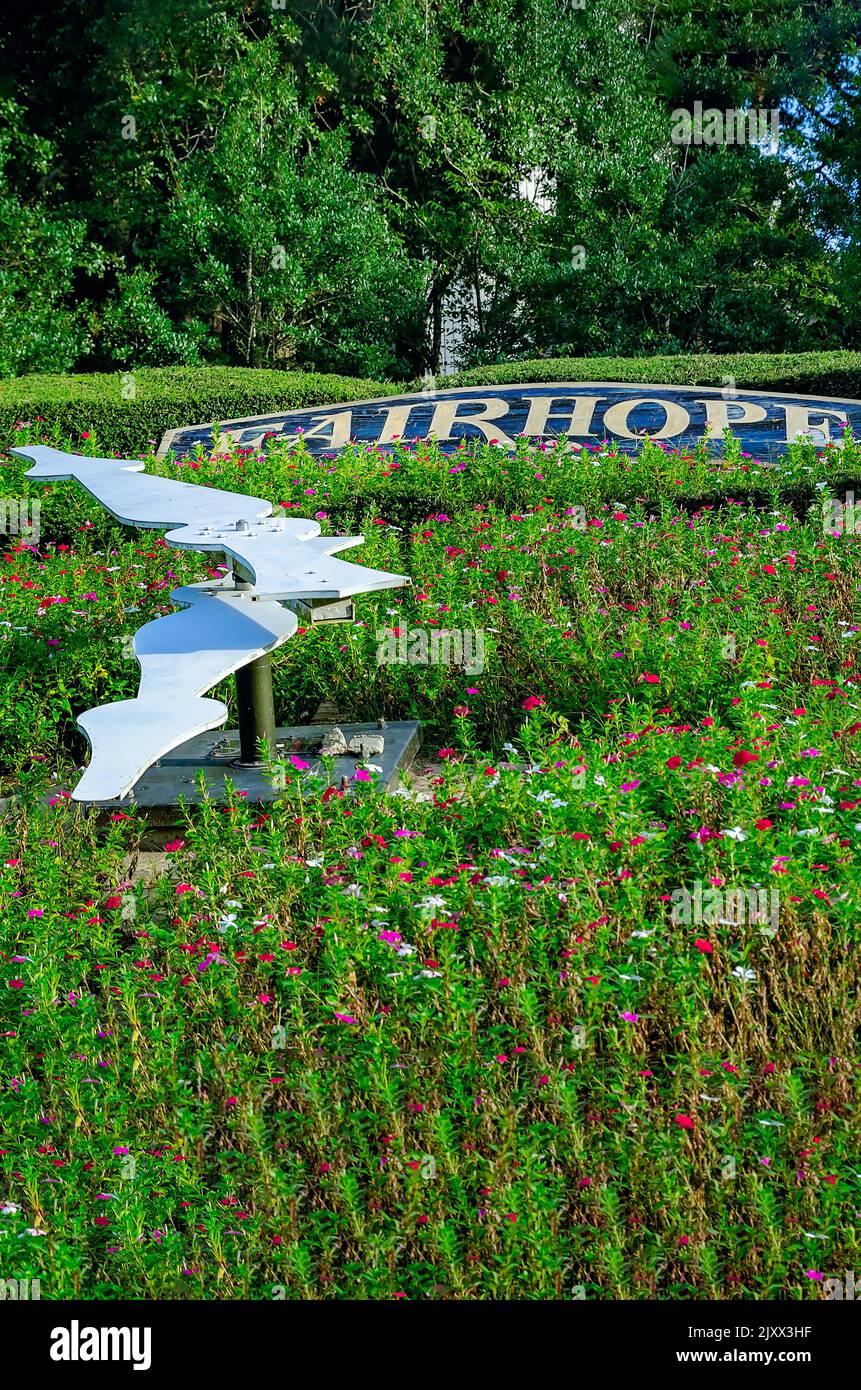 The Fairhope Floral Clock is pictured, Sept. 4, 2022, in Fairhope ...