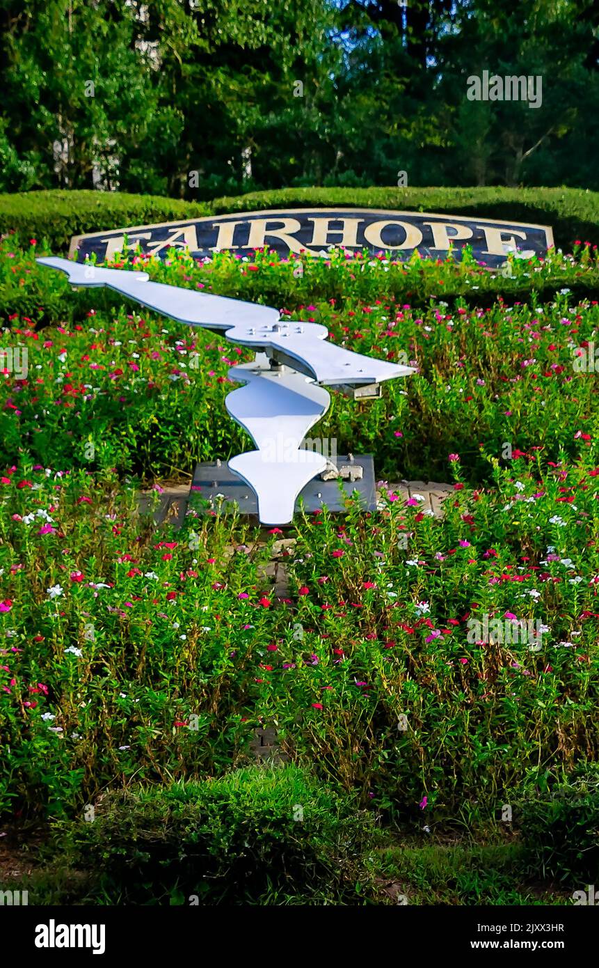 The Fairhope Floral Clock is pictured, Sept. 4, 2022, in Fairhope ...