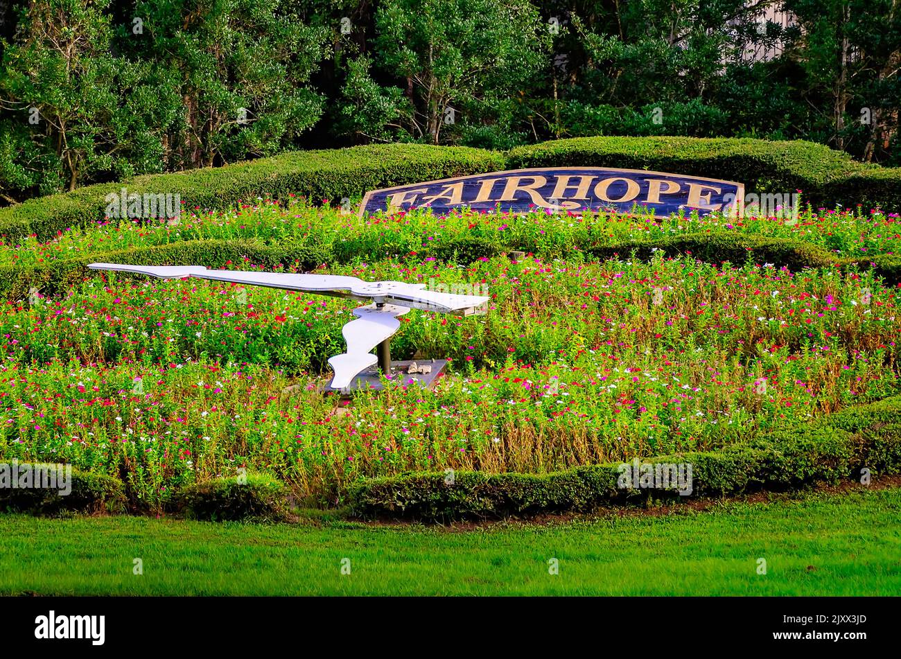 The Fairhope Floral Clock is pictured, Sept. 4, 2022, in Fairhope ...