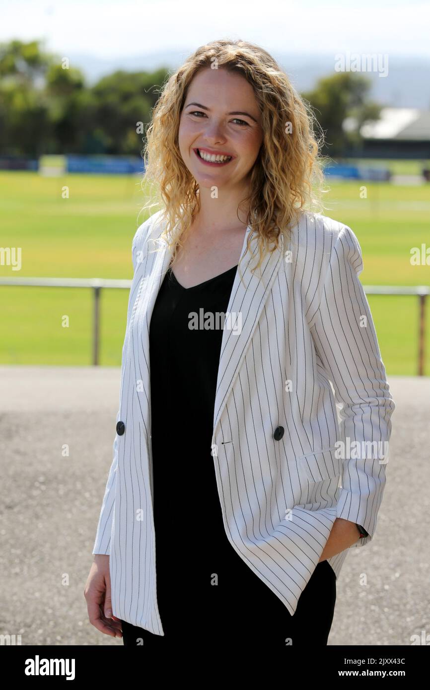 Labor Candidate for Boothby Nadia Clancy poses for a photograph during ...