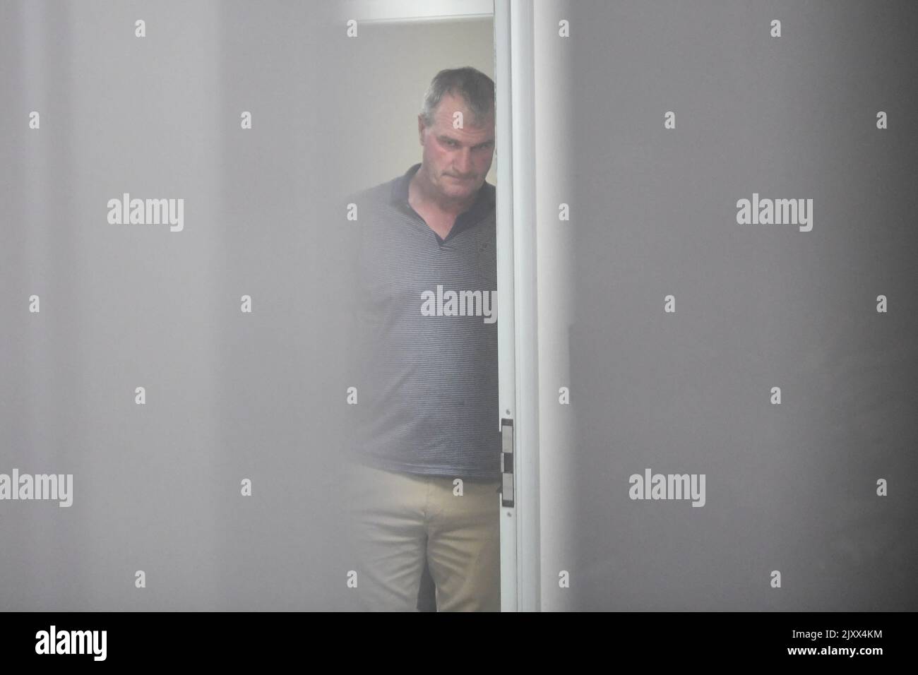 Horse trainer Darren Weir is seen inside of the Victorian Racing Club's ...