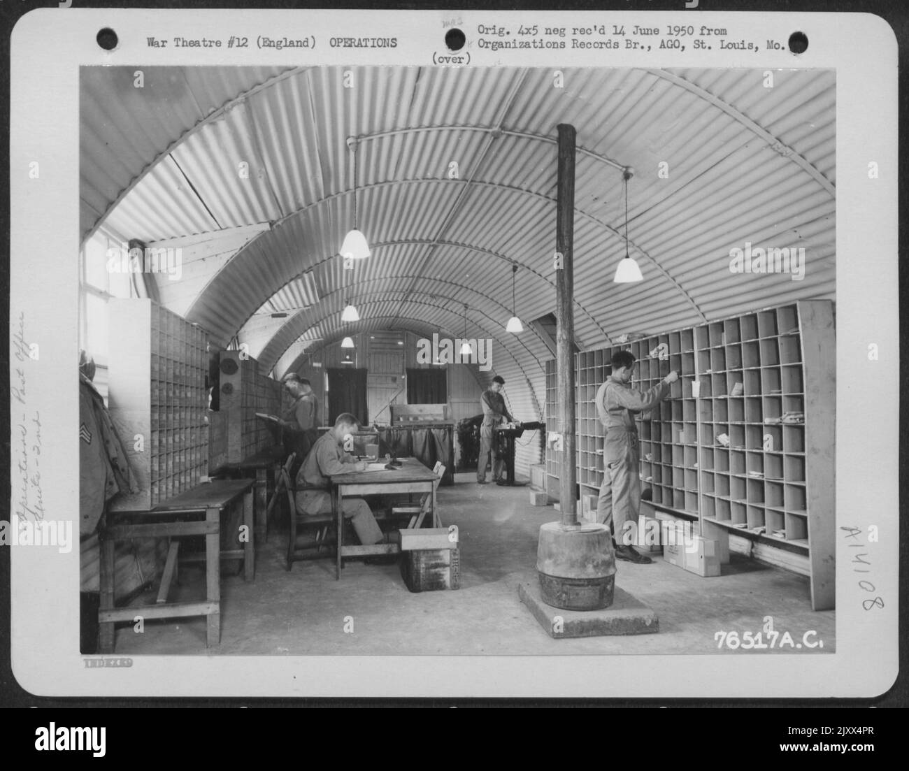 Personnel Of The 2Nd Base Air Depot At Work In The Army Post Office ...
