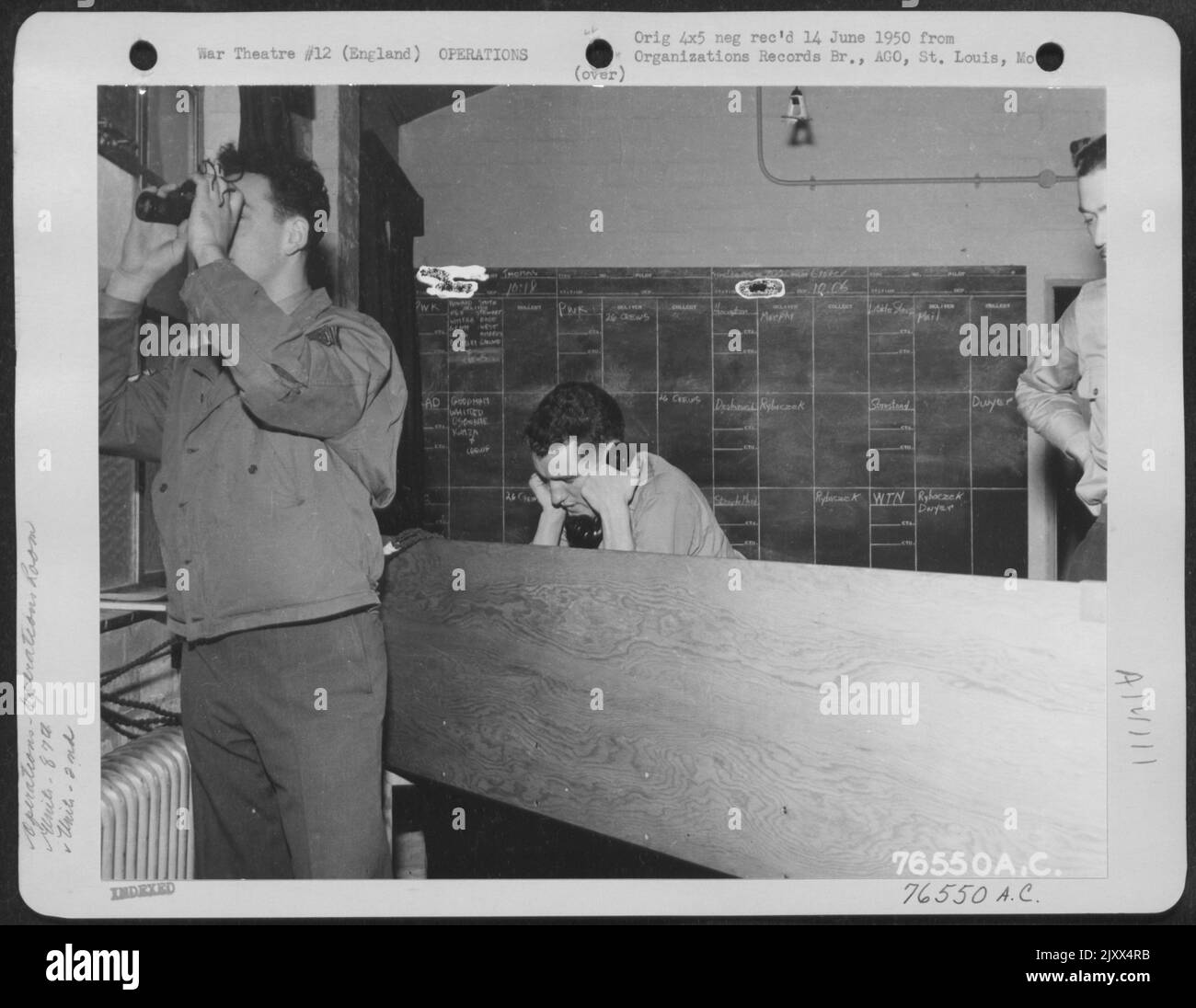 Operations Room Of The 87Th Air Transport Command, 2Nd Base Air Depot ...