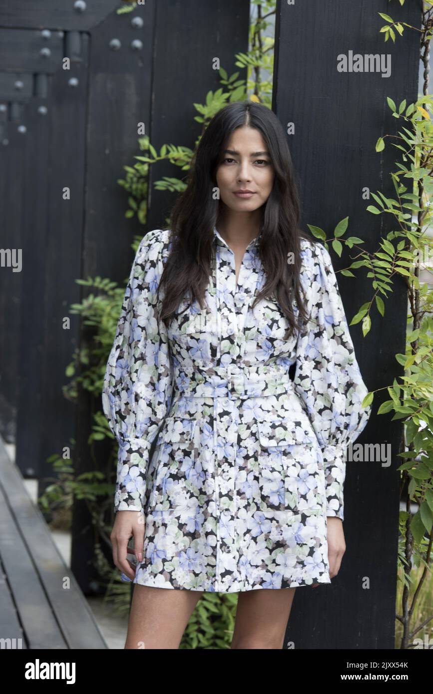 Model Jessica Gome is interviewed before the David Jones Autumn Winter ...