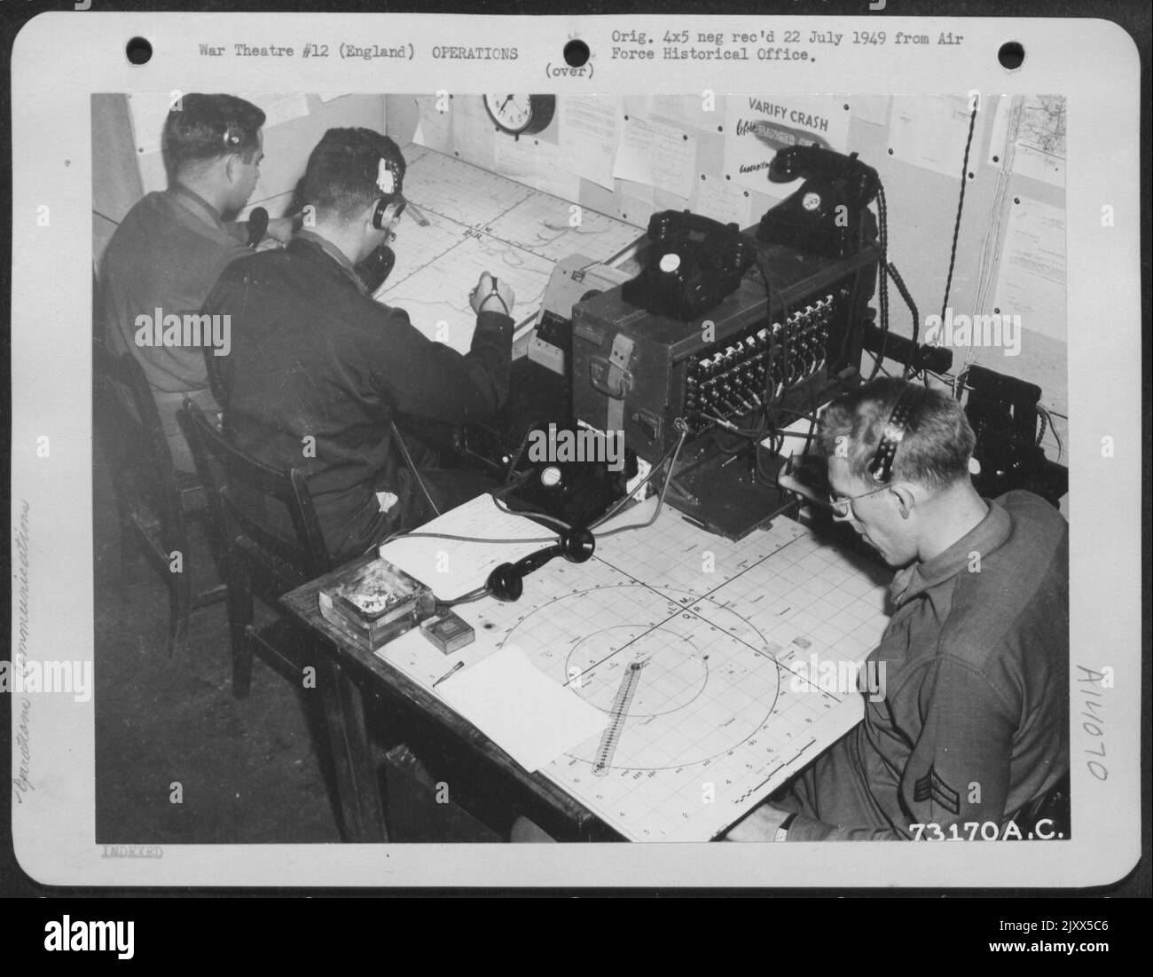 Operations Room At Camp Griffiss, England Stock Photo - Alamy