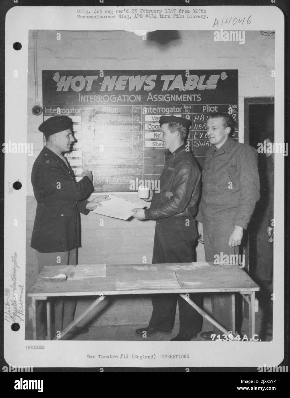 Interrogation table Black and White Stock Photos & Images - Alamy