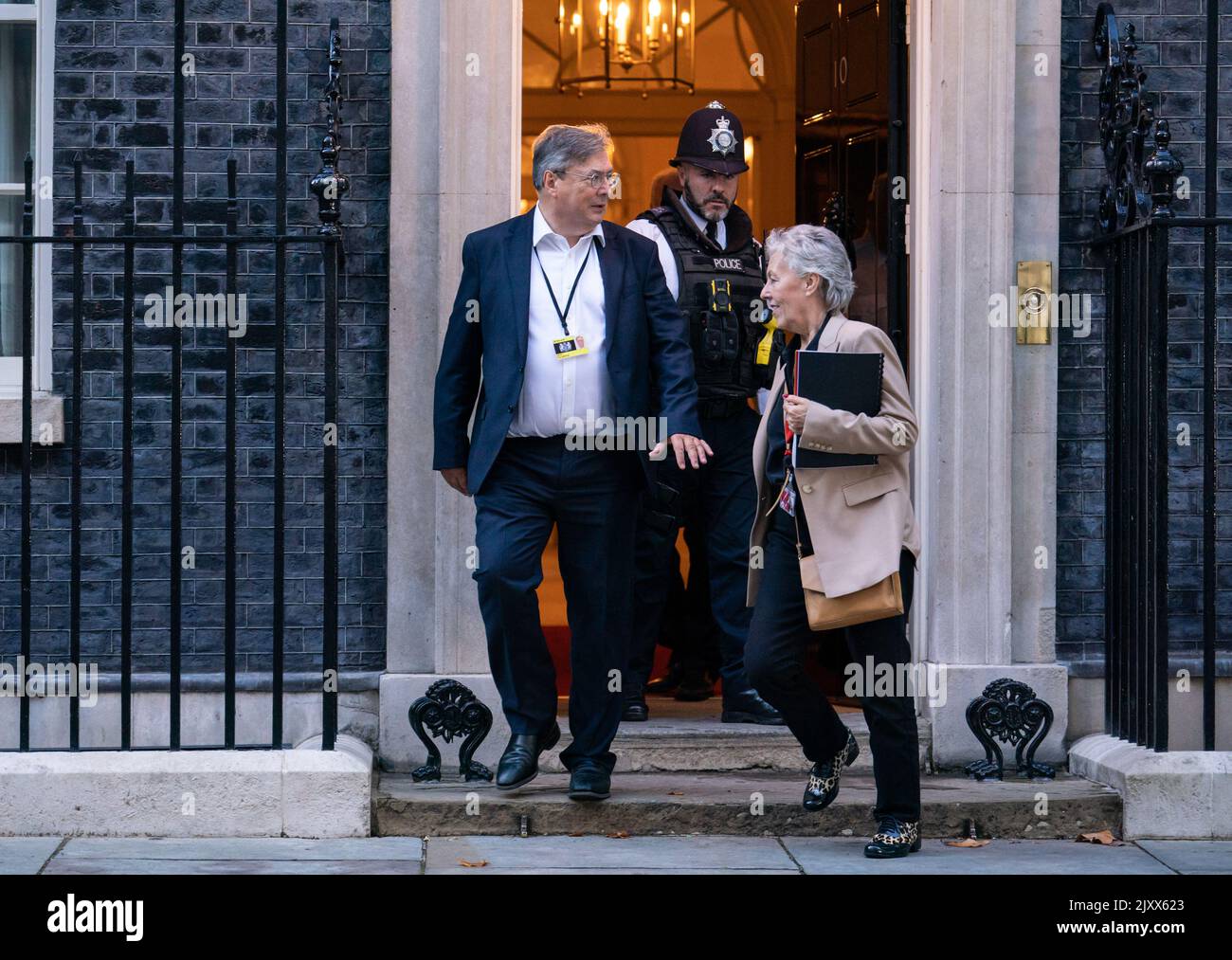 Number 10 Chief of Staff Mark Fullbrook leaving after a meeting with ...