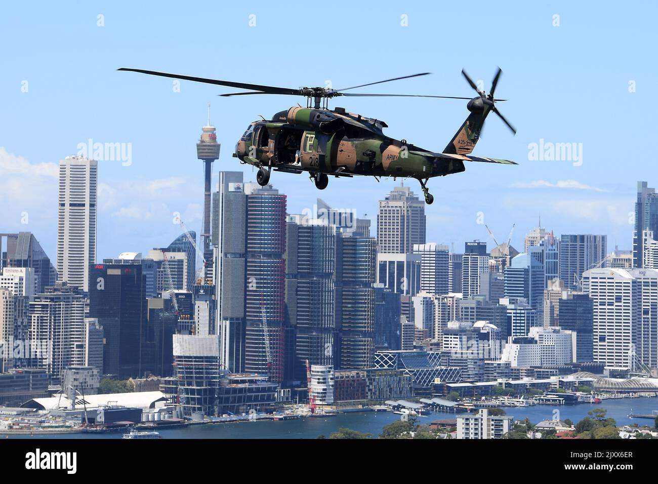 Australian Army Black Hawk helicopters from the 6th Aviation Regiment ...