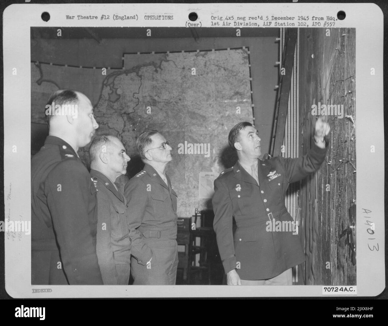 Brig. Gen. Howard M. Turner, Gen. Carl A. Spaatz And Lt. General James ...