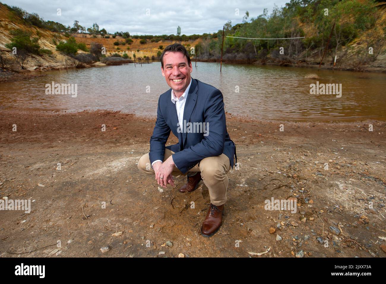 Hydrostor CEO Curtis VanWalleghem poses for a photo during a press ...