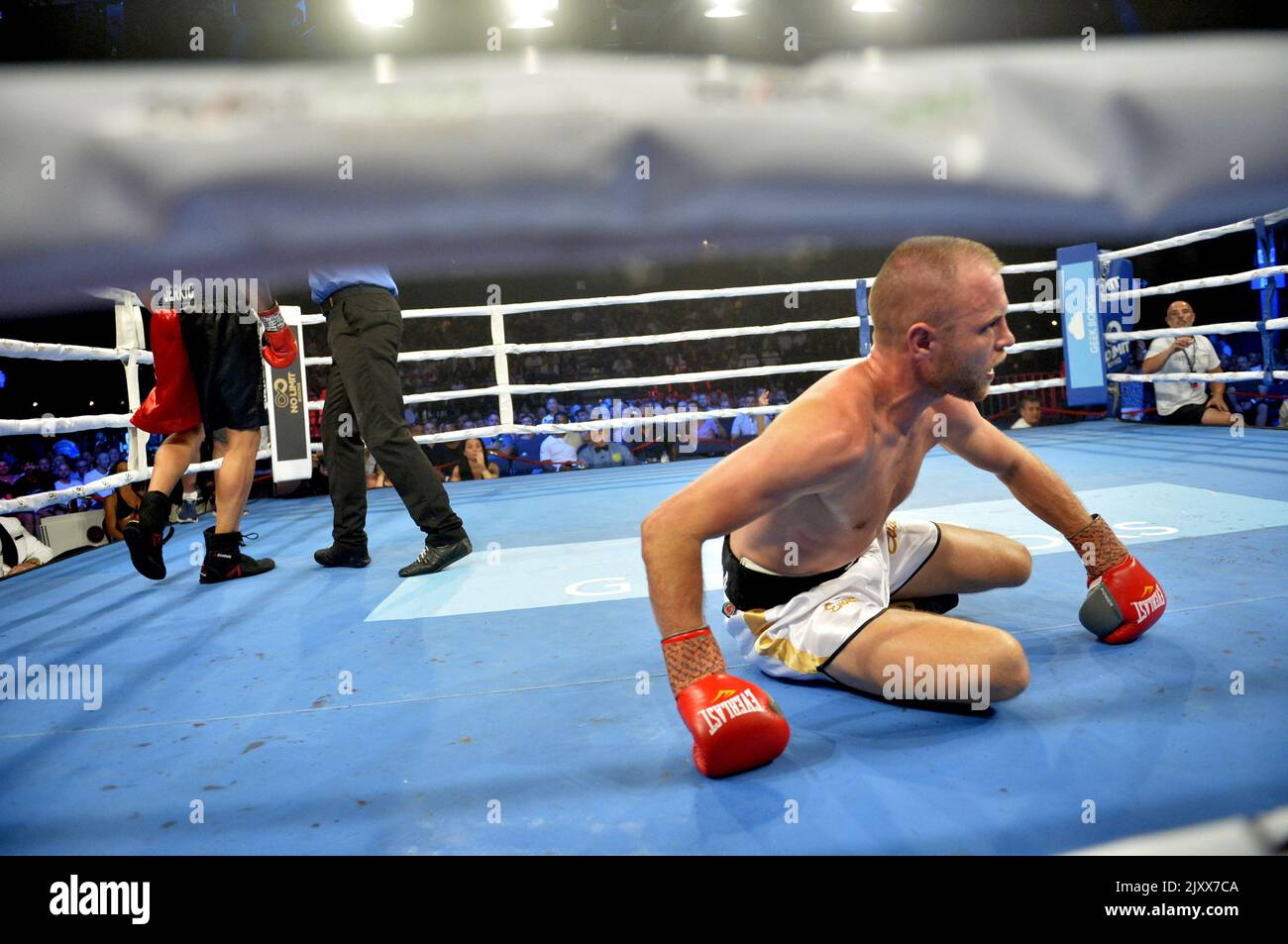 Mark Lucas (right) and Rocky Jerkic in action during the Star of the ...