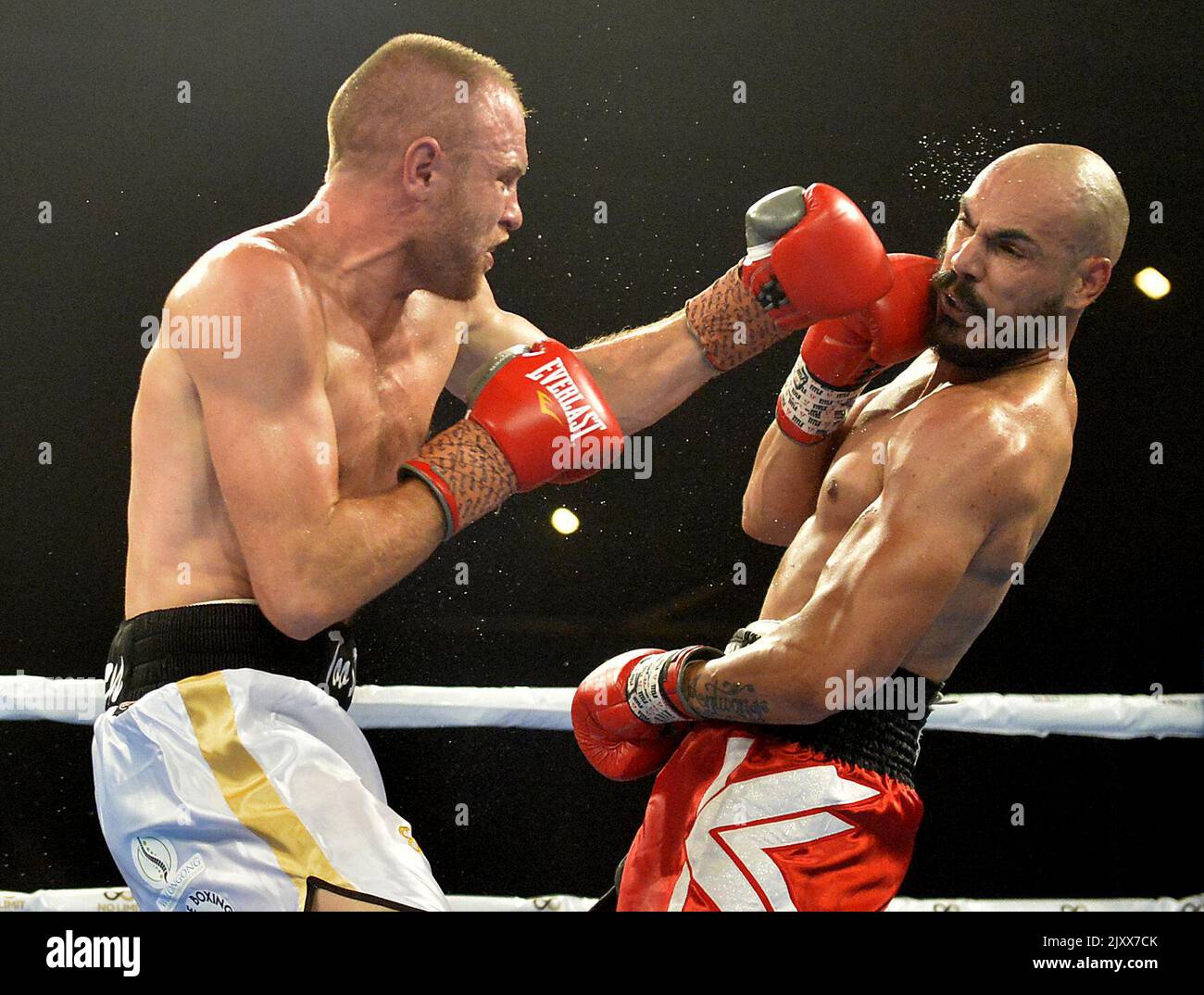 Mark Lucas (left) and Rocky Jerkic in action during the Star of the ...