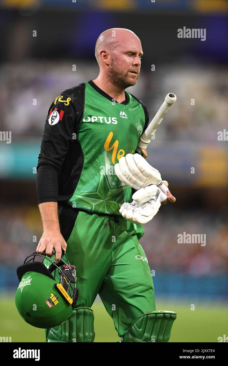 Ben Dunk of the Stars reacts after his dismissal during the Big Bash ...