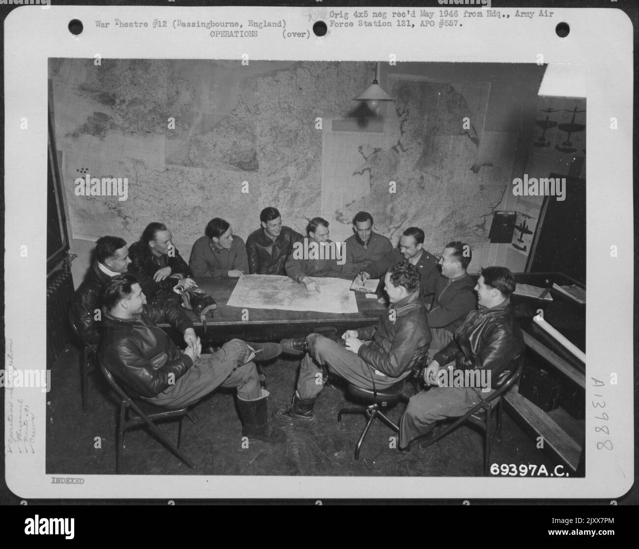 Captain Dwyer And Crew Of The 91St Bomb Group, Based At Bassingbourne ...