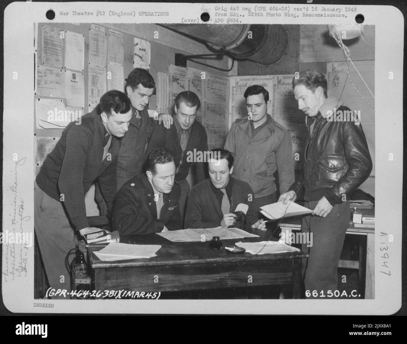 Major Delano, Lt. Hamm (Seated) And Other Navigation Members Of The ...
