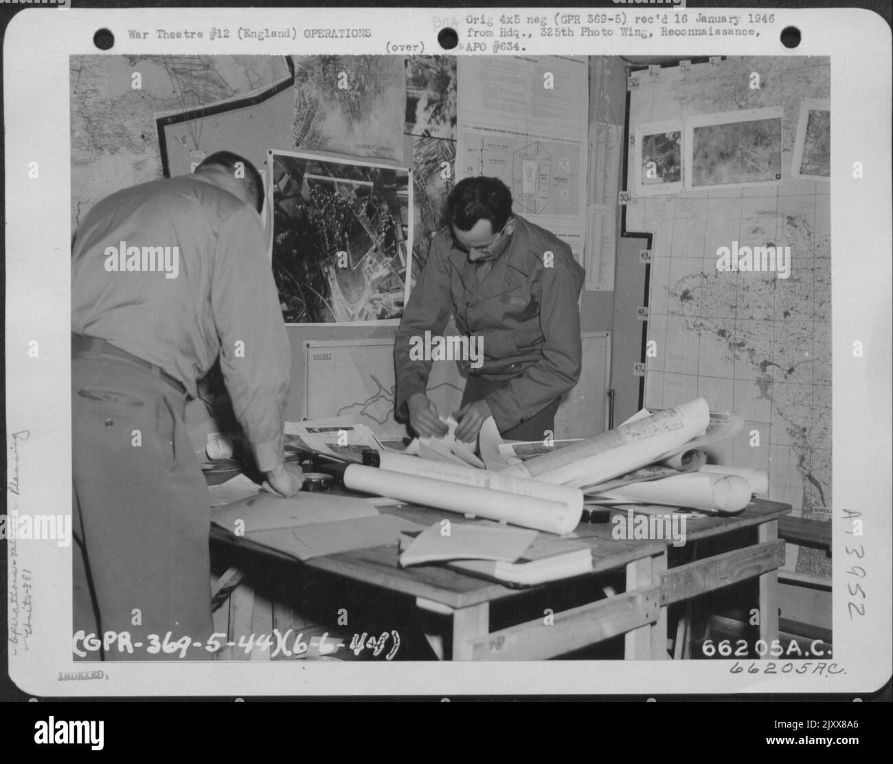 Men Of The 381St Bomb Group Intelligence Section Compile Date In ...